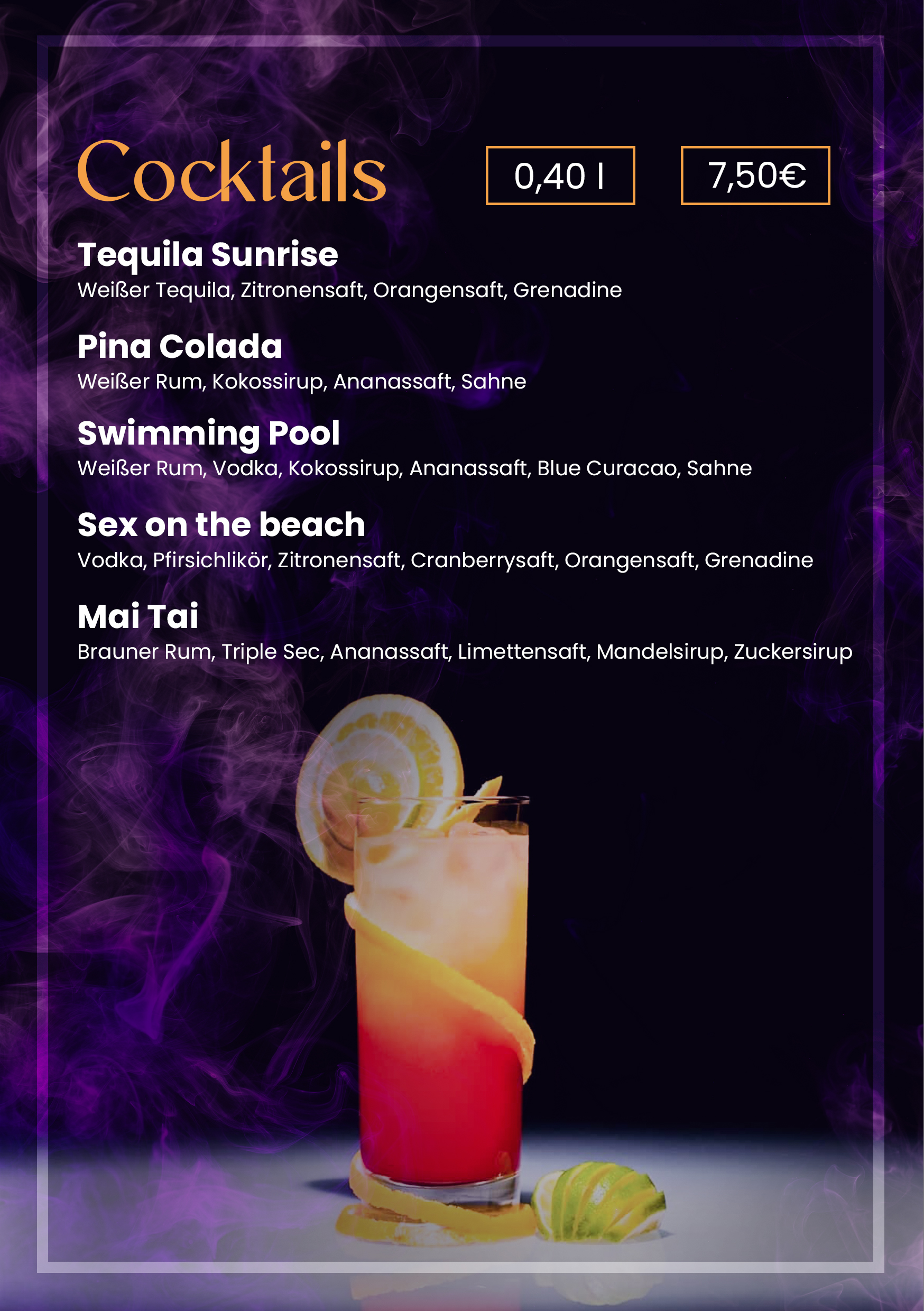 - Palazzo Lounge Menu